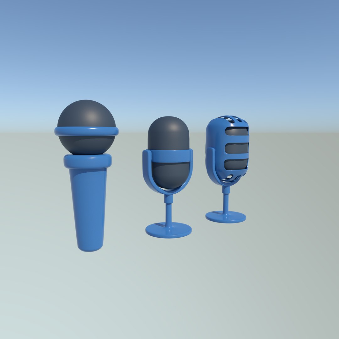 3D 3d Microphone 3D Model Model - TurboSquid 2332947