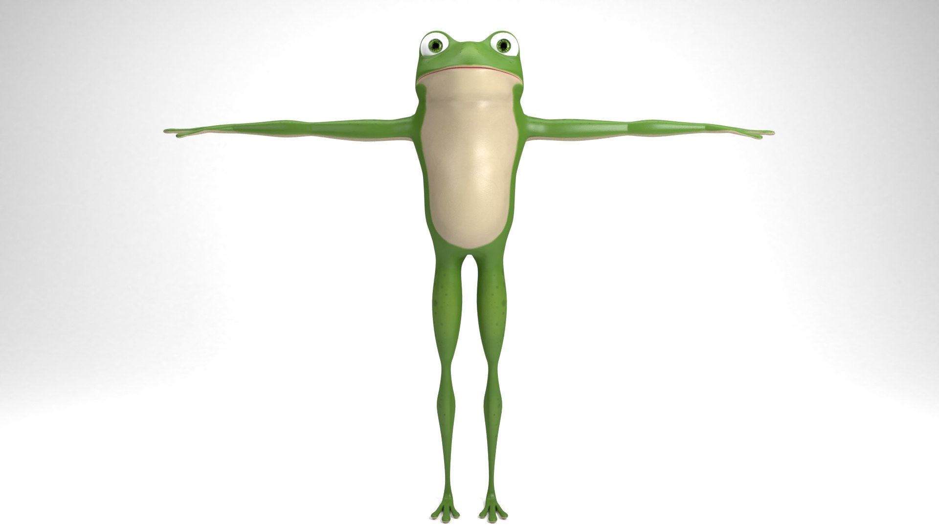 Rigged cartoon frog 3D model - TurboSquid 1475916