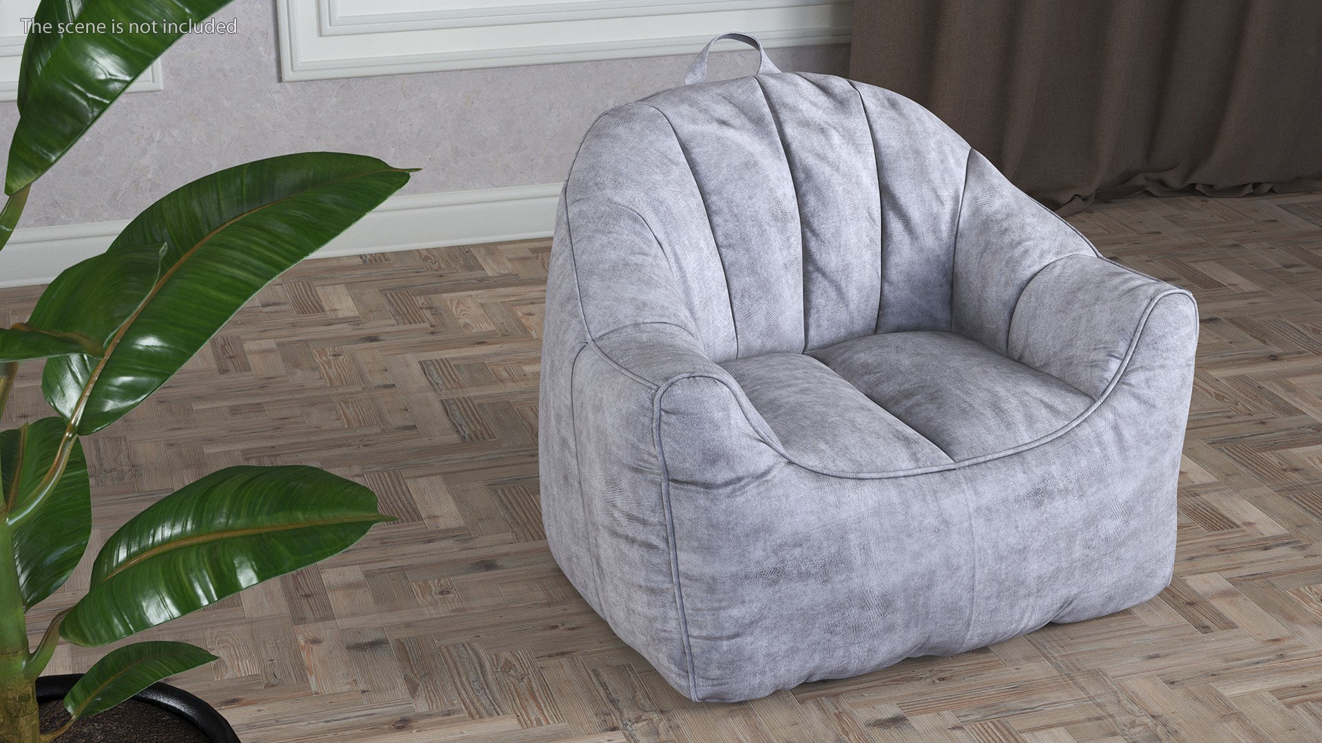 3D Hug Bean Bag Armchair Gray - TurboSquid 2077001