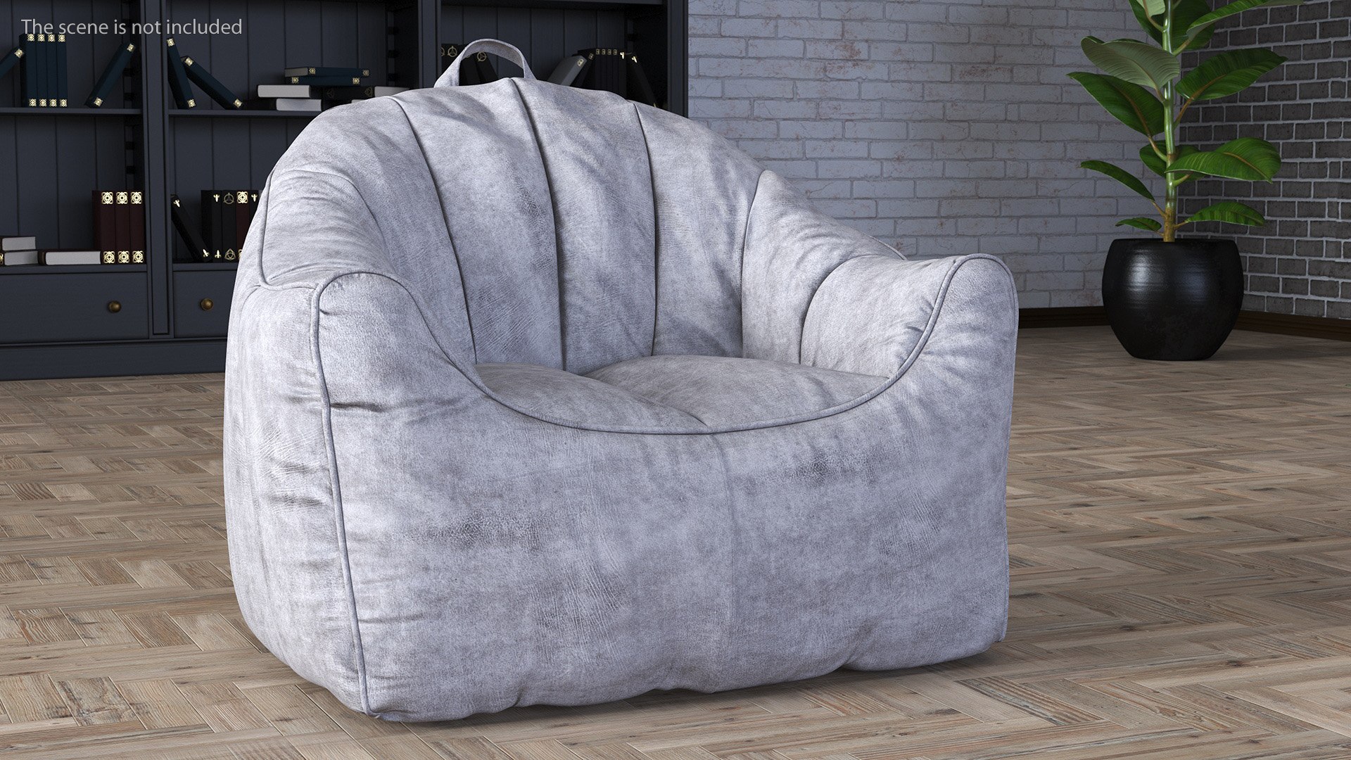 3D Hug Bean Bag Armchair Gray - TurboSquid 2077001