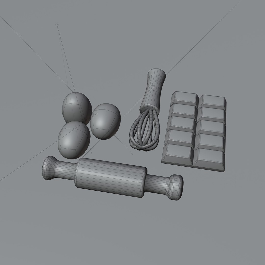 Bakery tools kitchen utensil 3D model - TurboSquid 2170687