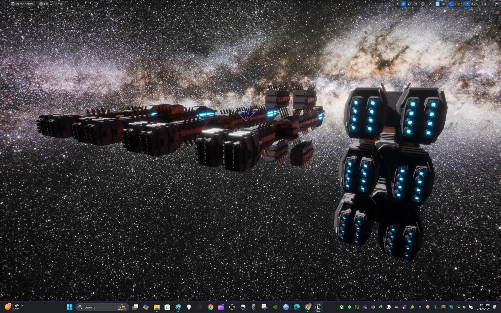 Modular Space Ship Seven 3D Model - TurboSquid 2432703