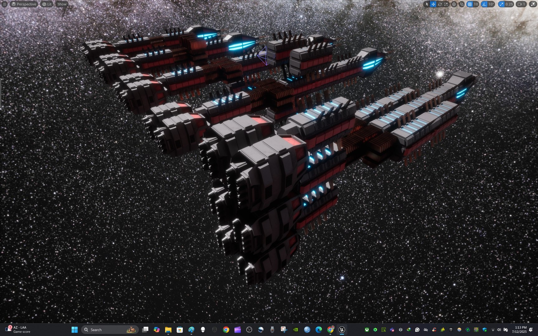 Modular Space Ship Seven 3D Model - TurboSquid 2432703