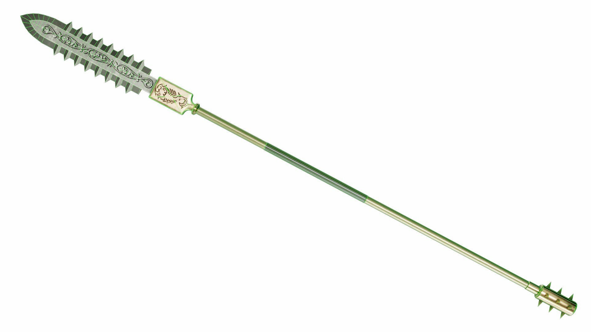 Serrated Spear 3D - TurboSquid 2090215