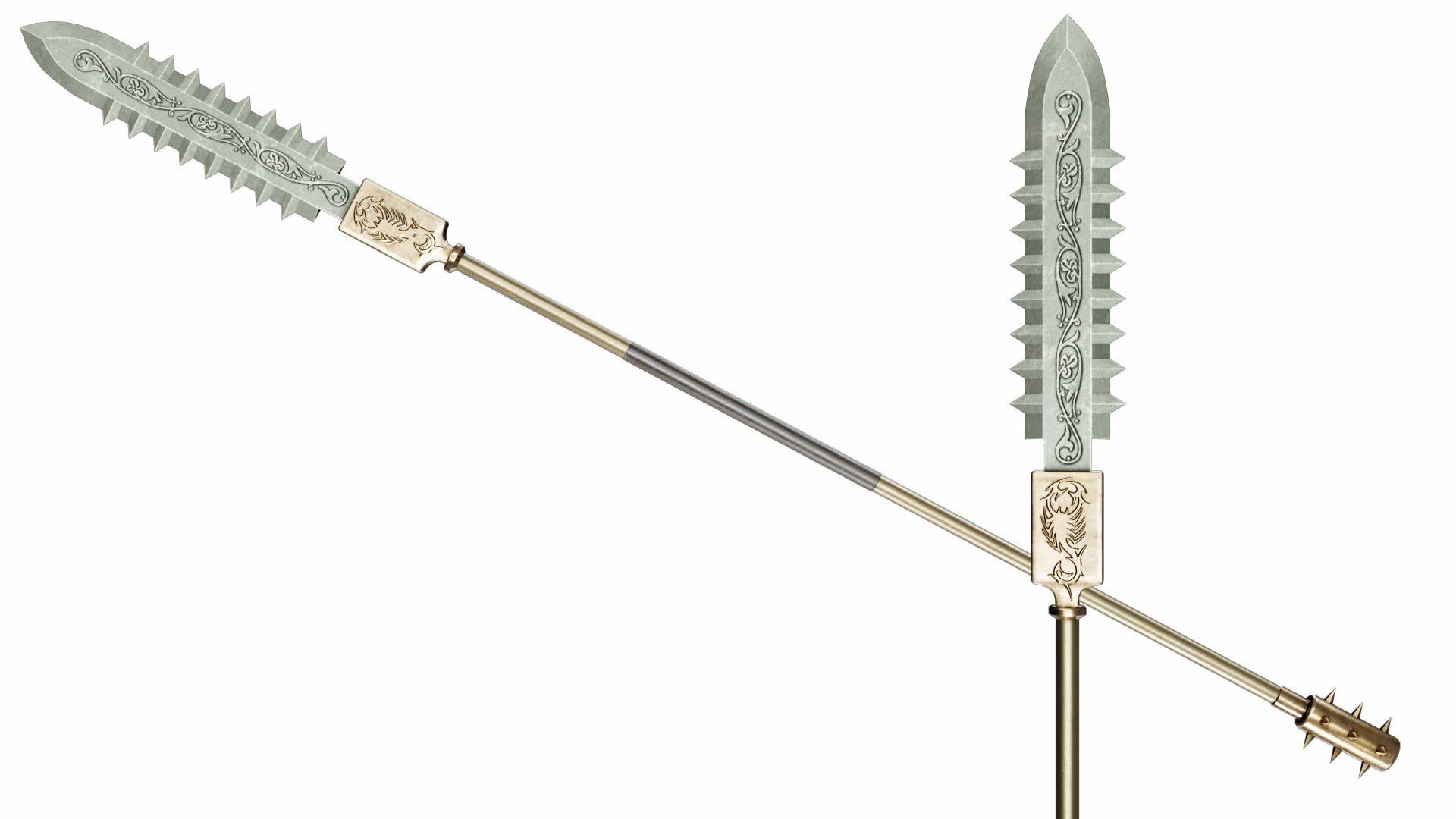 Serrated Spear 3D - TurboSquid 2090215