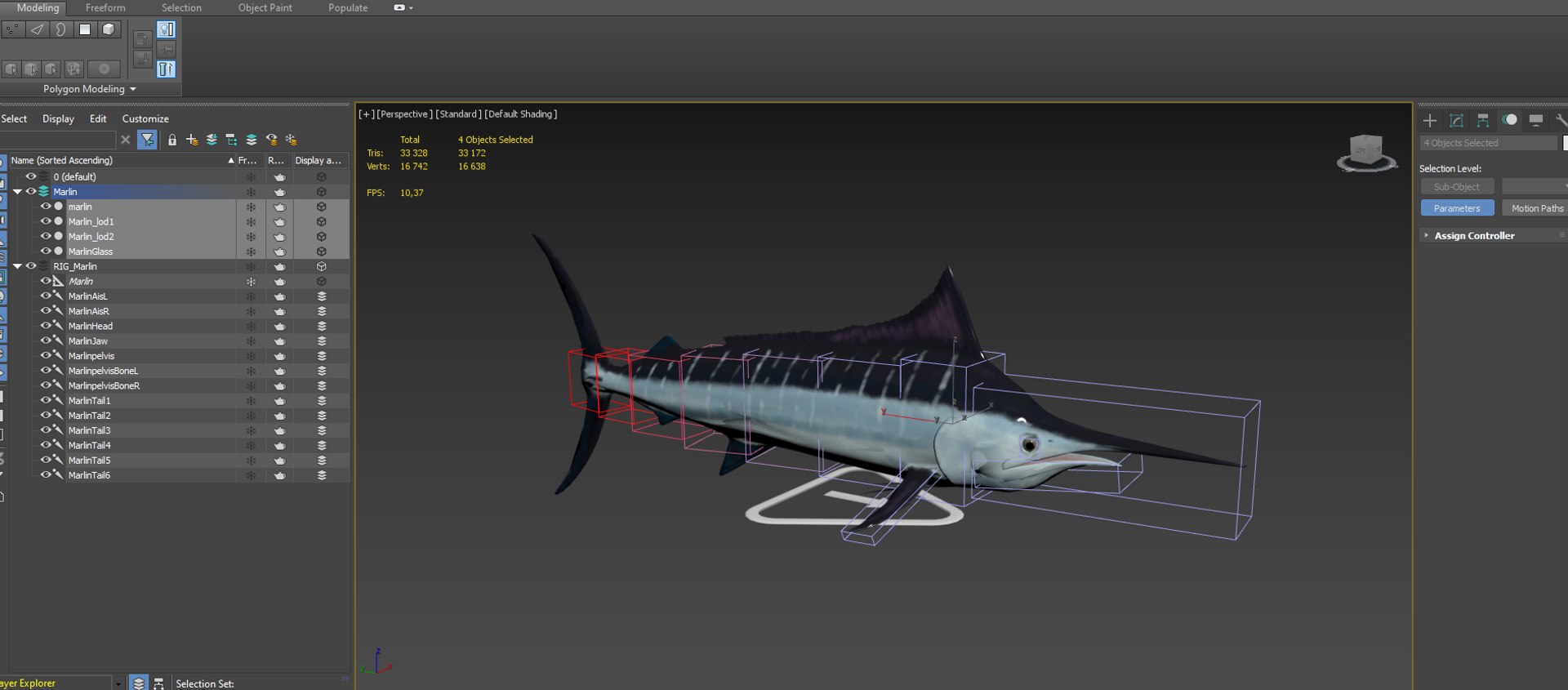 Fish marlin animations 3D - TurboSquid 1593162