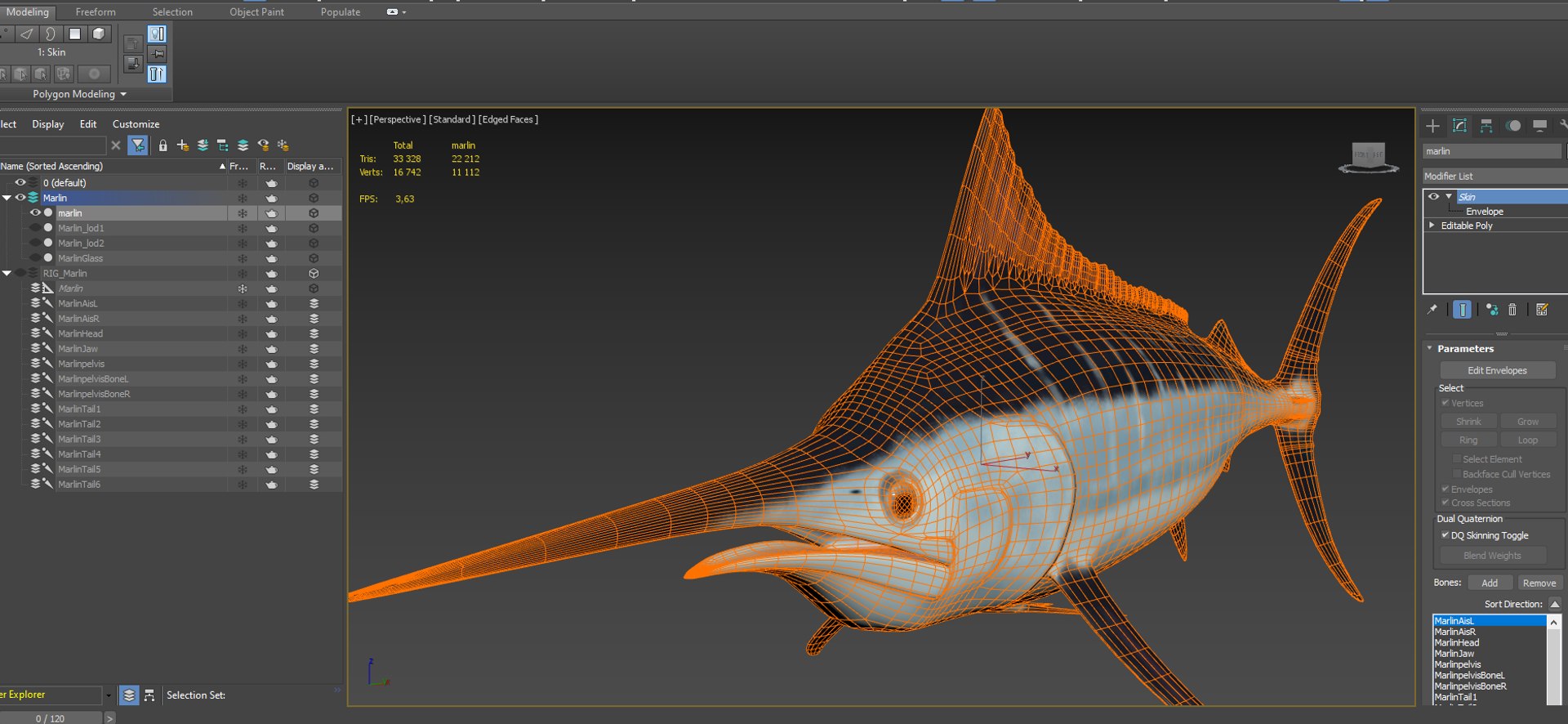 Fish marlin animations 3D - TurboSquid 1593162