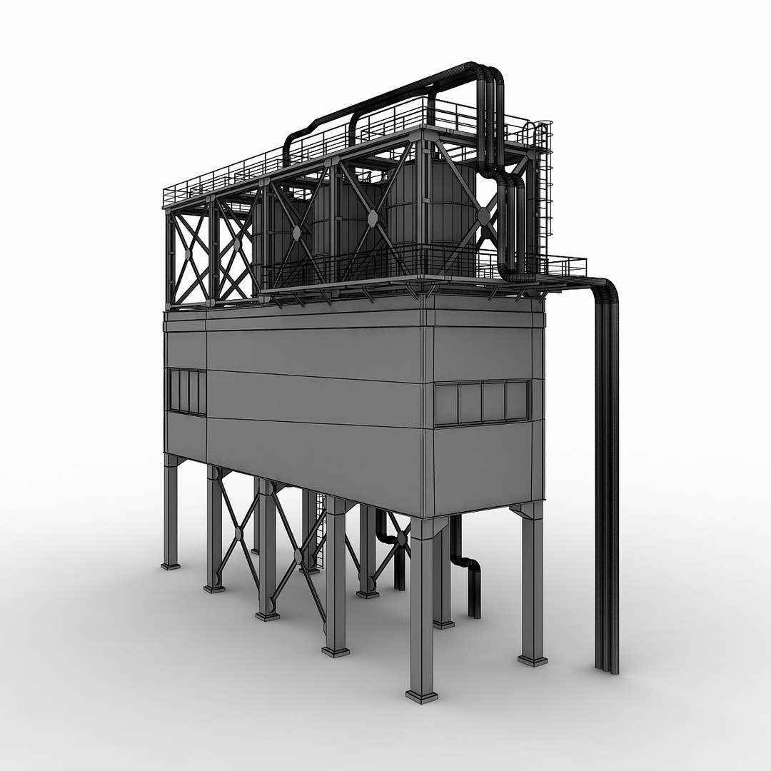 3ds Industrial Loading Silo 01