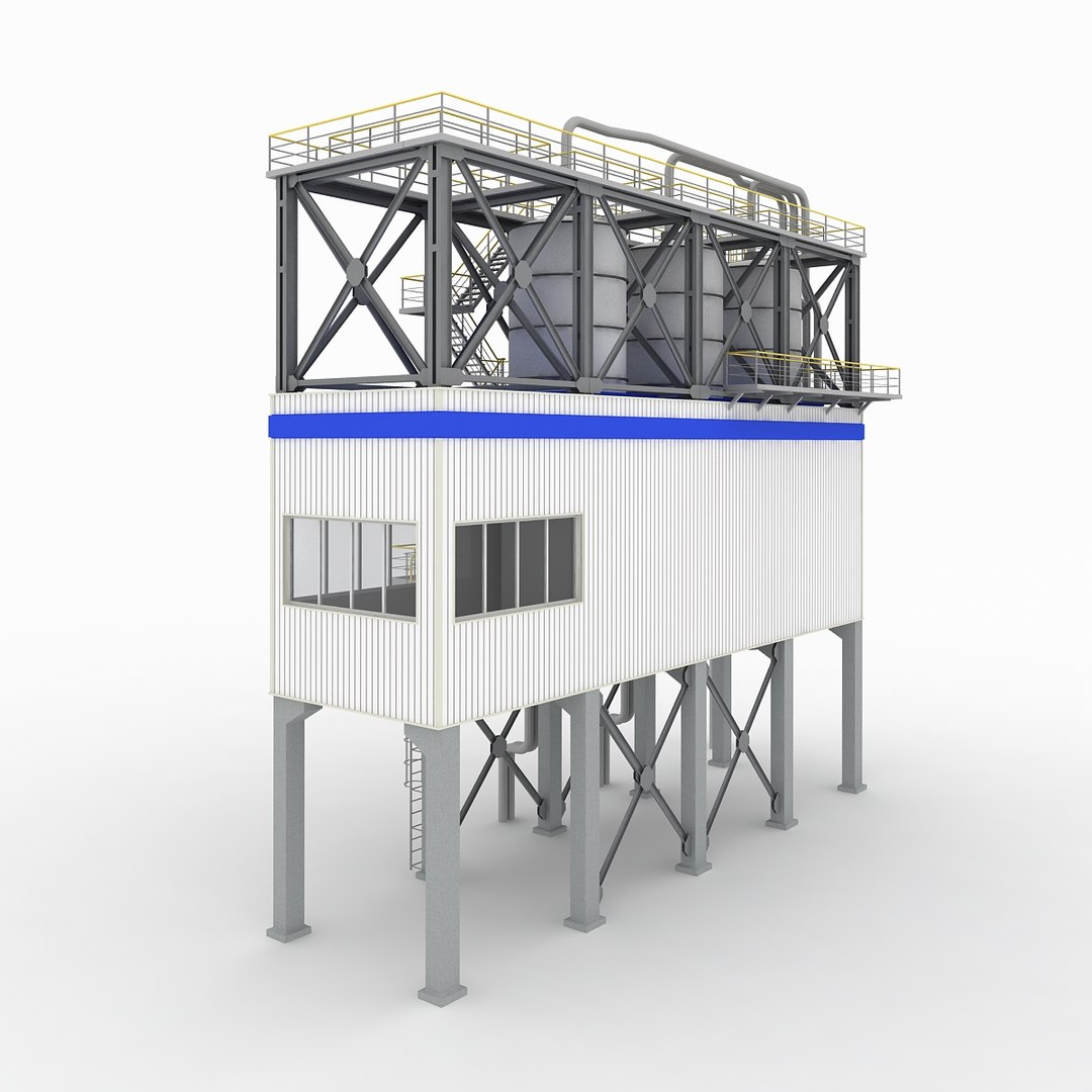 3ds Industrial Loading Silo 01
