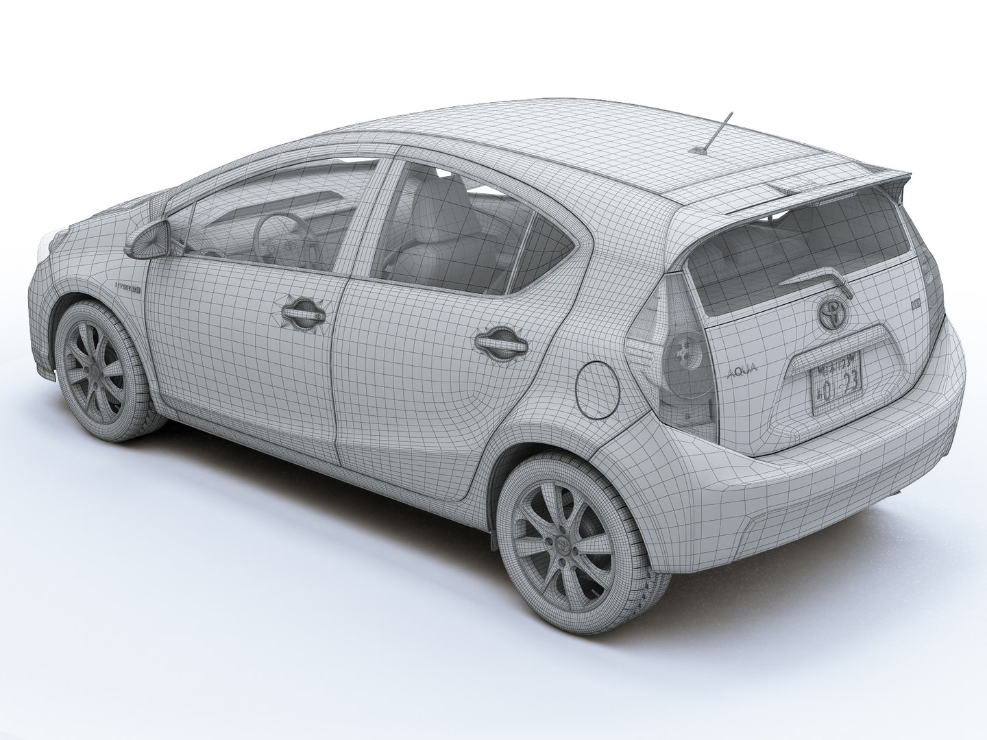 3d Model Toyota Aqua Prius C