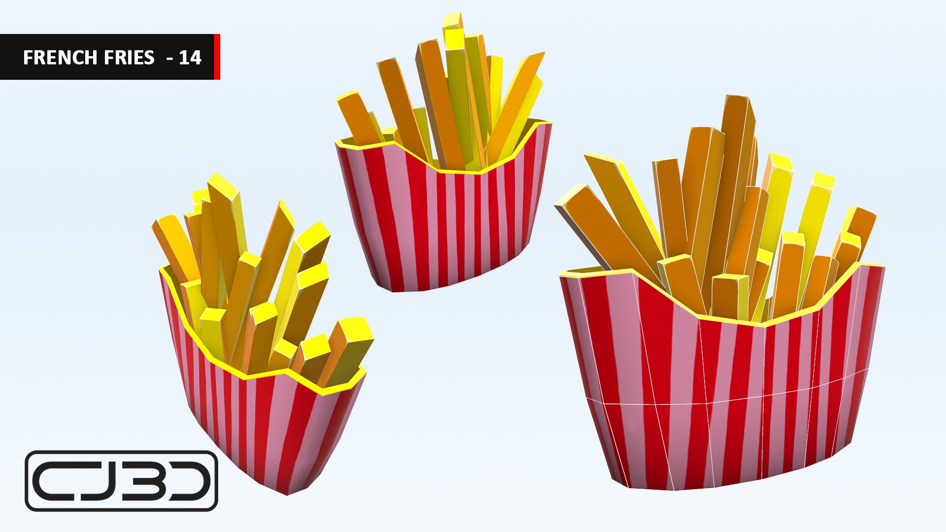 Cartoon stylized food complete 3D model - TurboSquid 1525876