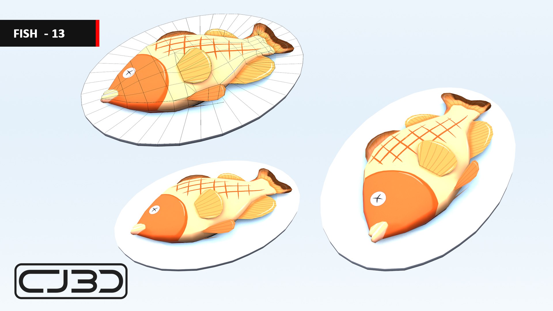 Cartoon stylized food complete 3D model - TurboSquid 1525876