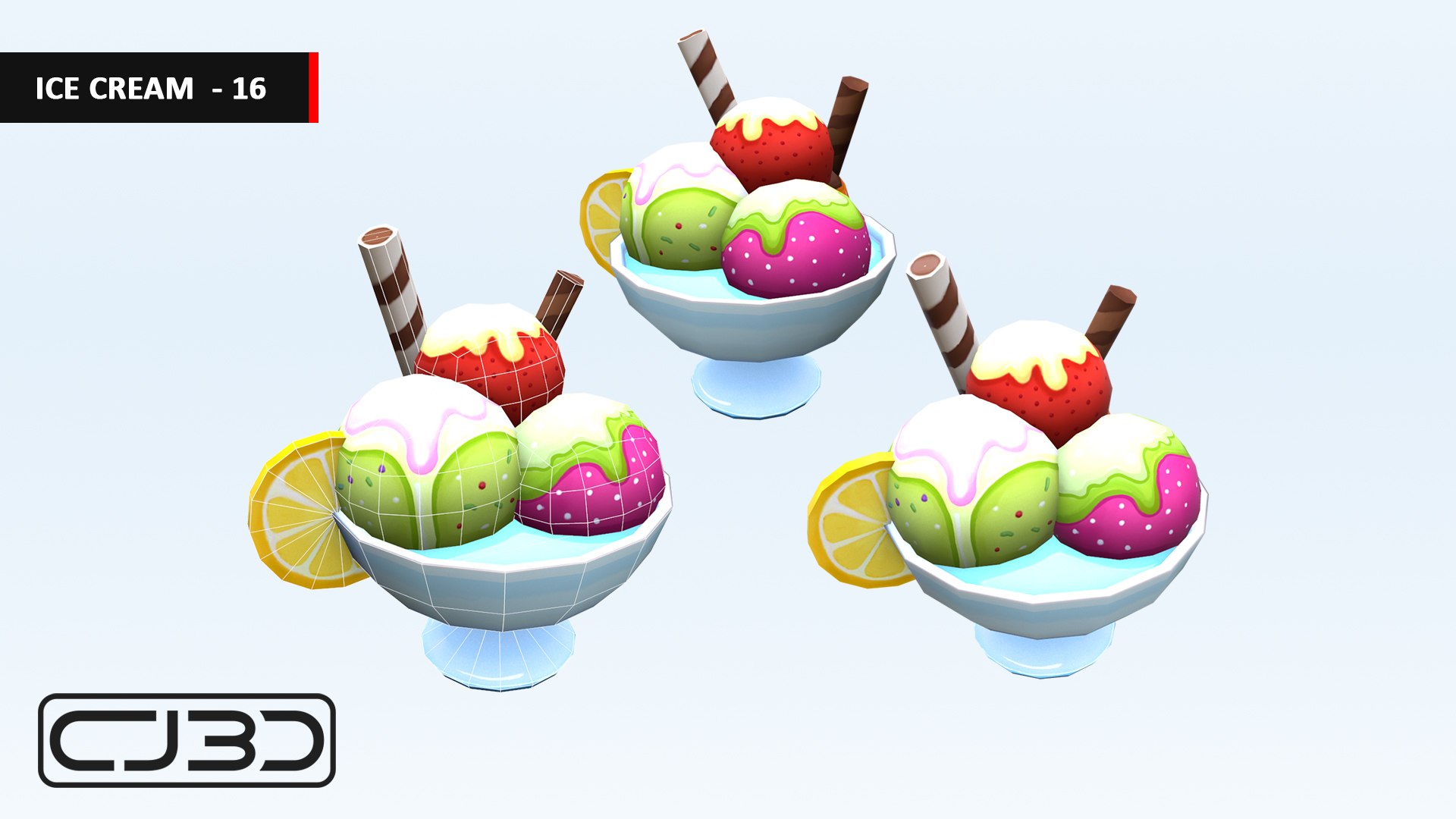 Cartoon stylized food complete 3D model - TurboSquid 1525876