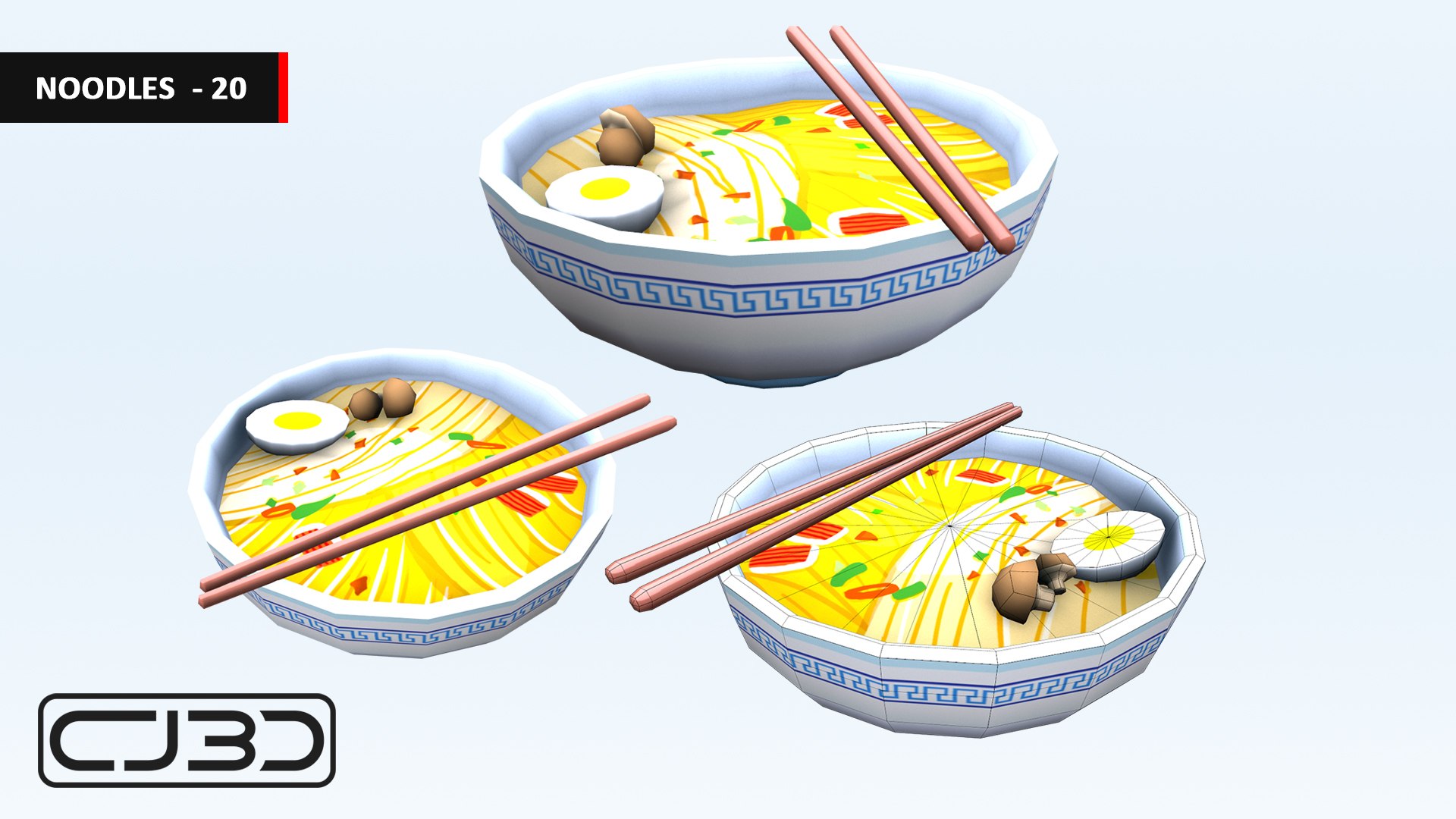 Cartoon stylized food complete 3D model - TurboSquid 1525876