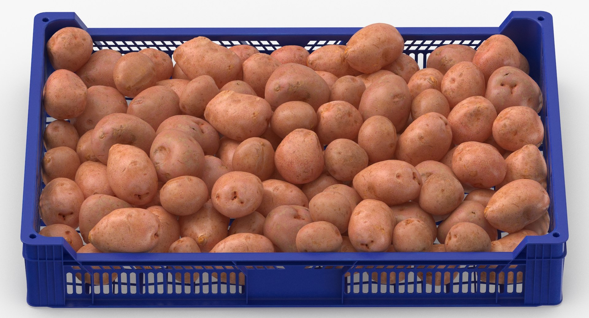 3D postharvest tray red potatoes model - TurboSquid 1479100