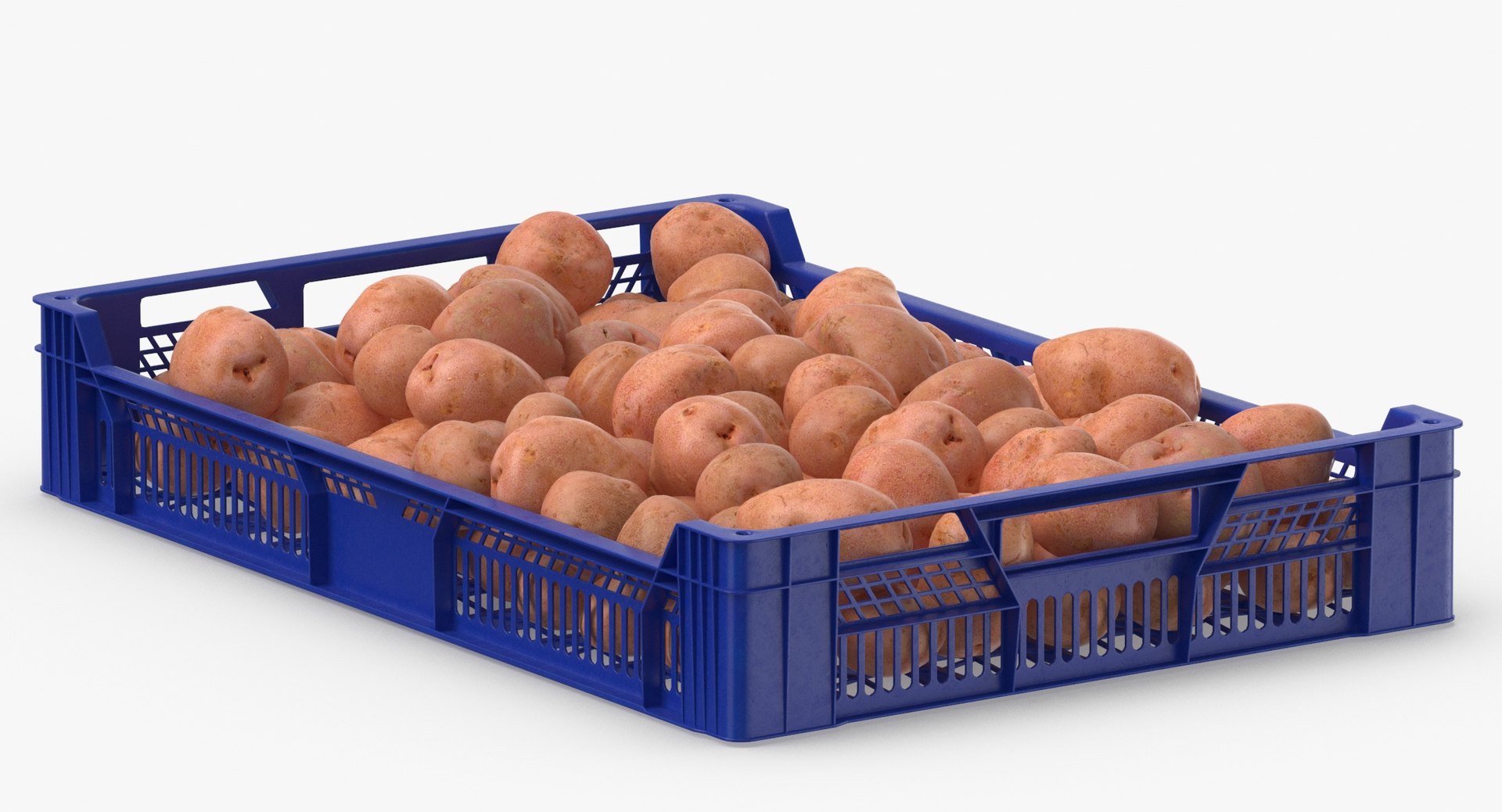 3D postharvest tray red potatoes model - TurboSquid 1479100