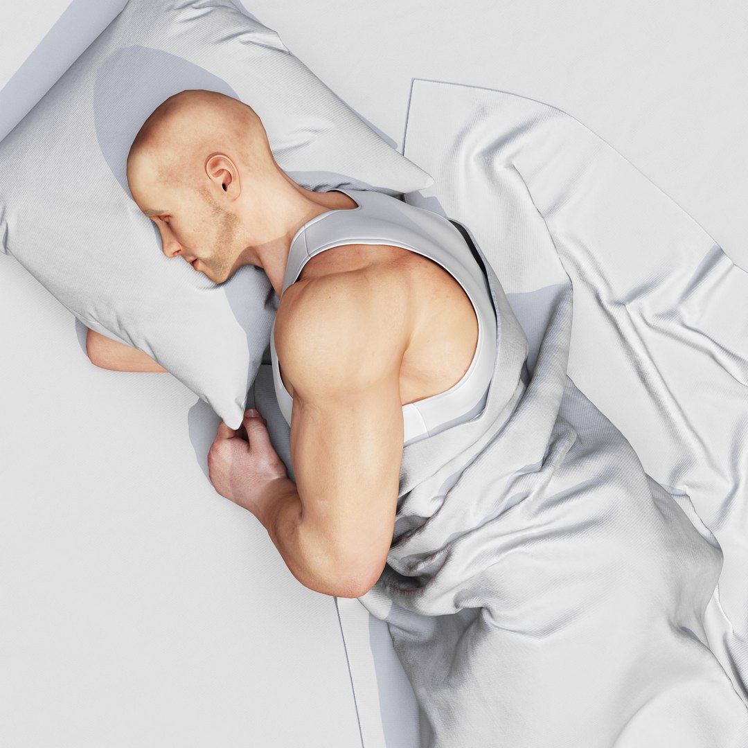 Man Sleep 3D Model - TurboSquid 1479385