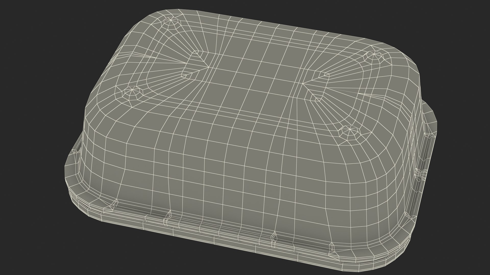 Rectangular Glass Food Storage Container with Bamboo Lid 1000ml 3D ...