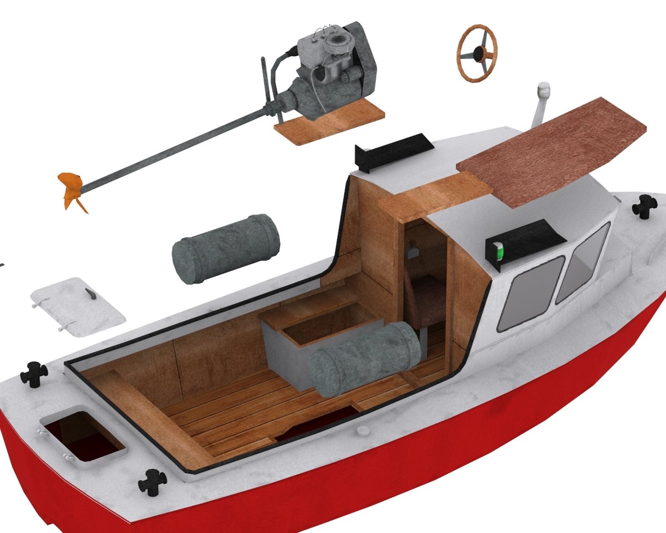 3D Peskar Boat Model - TurboSquid 1986510