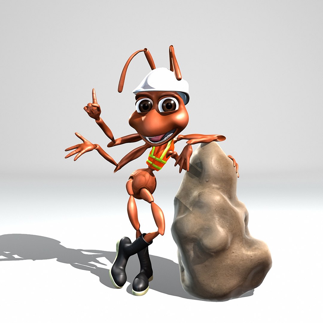 Worker Ant Rigged Animation Character 3d Max