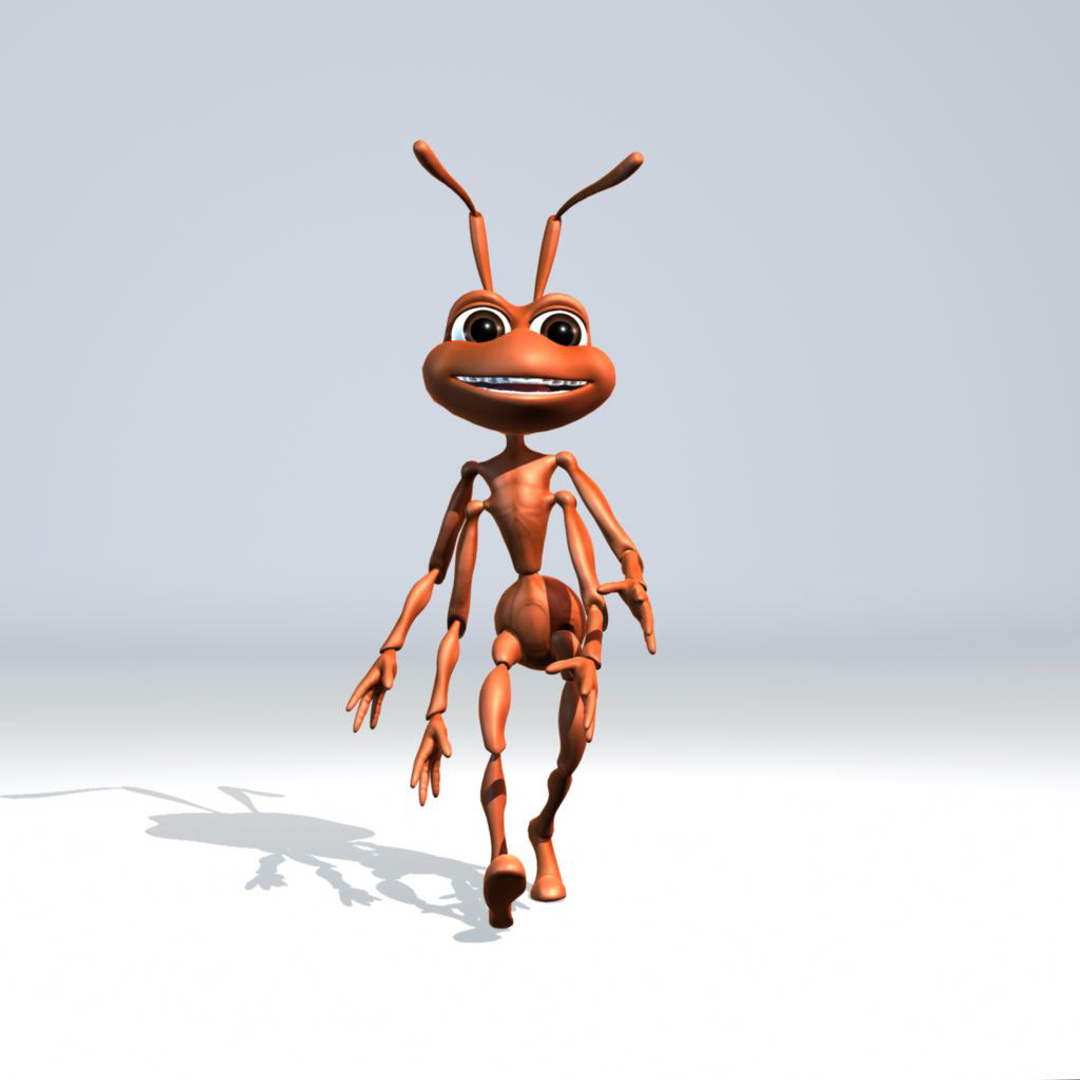 Worker Ant Rigged Animation Character 3d Max