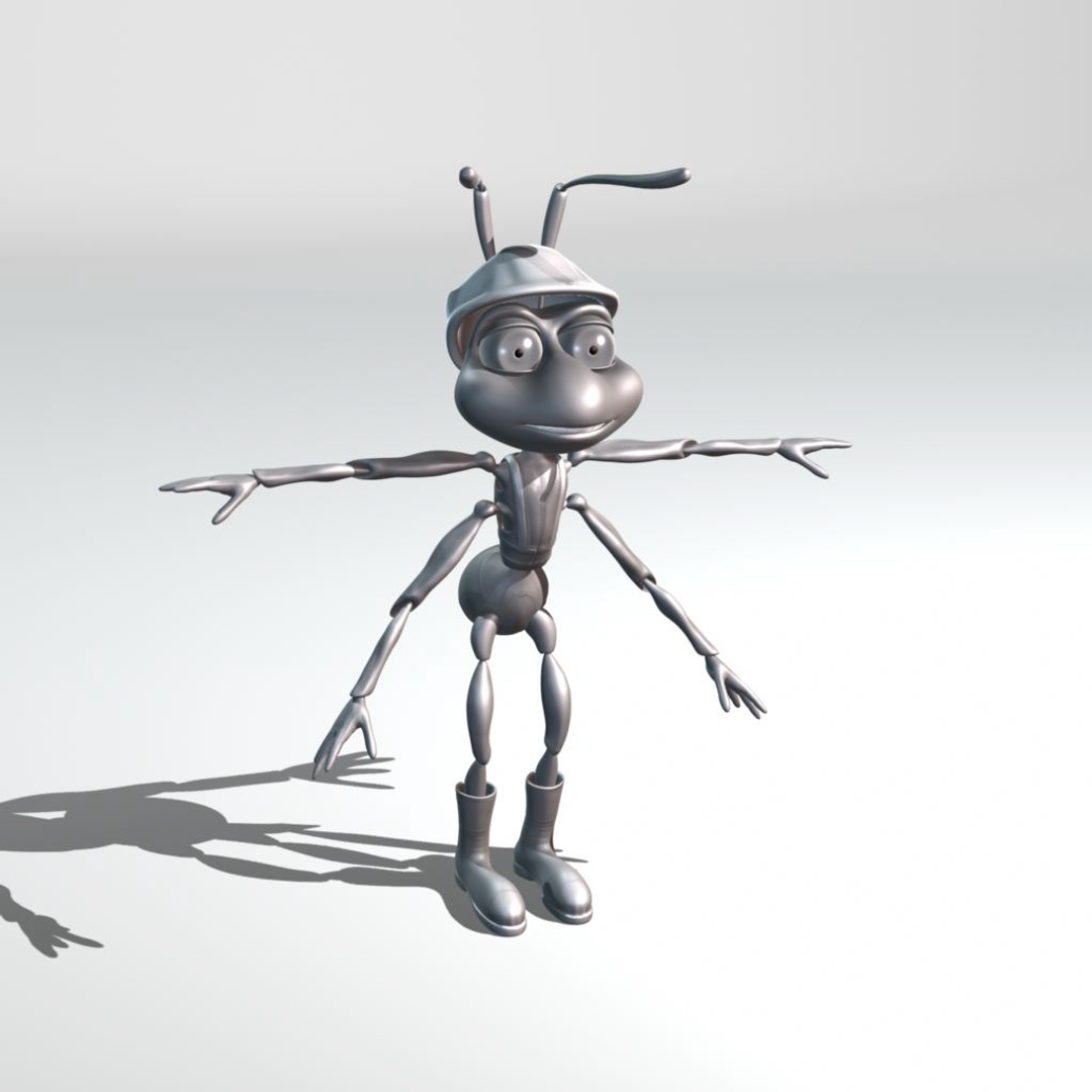 Worker Ant Rigged Animation Character 3d Max