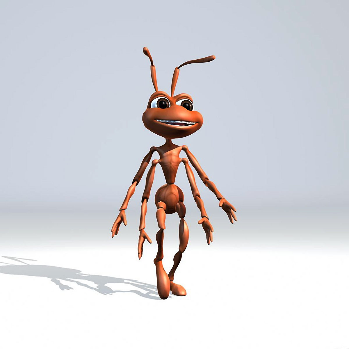worker ant rigged animation character 3d max