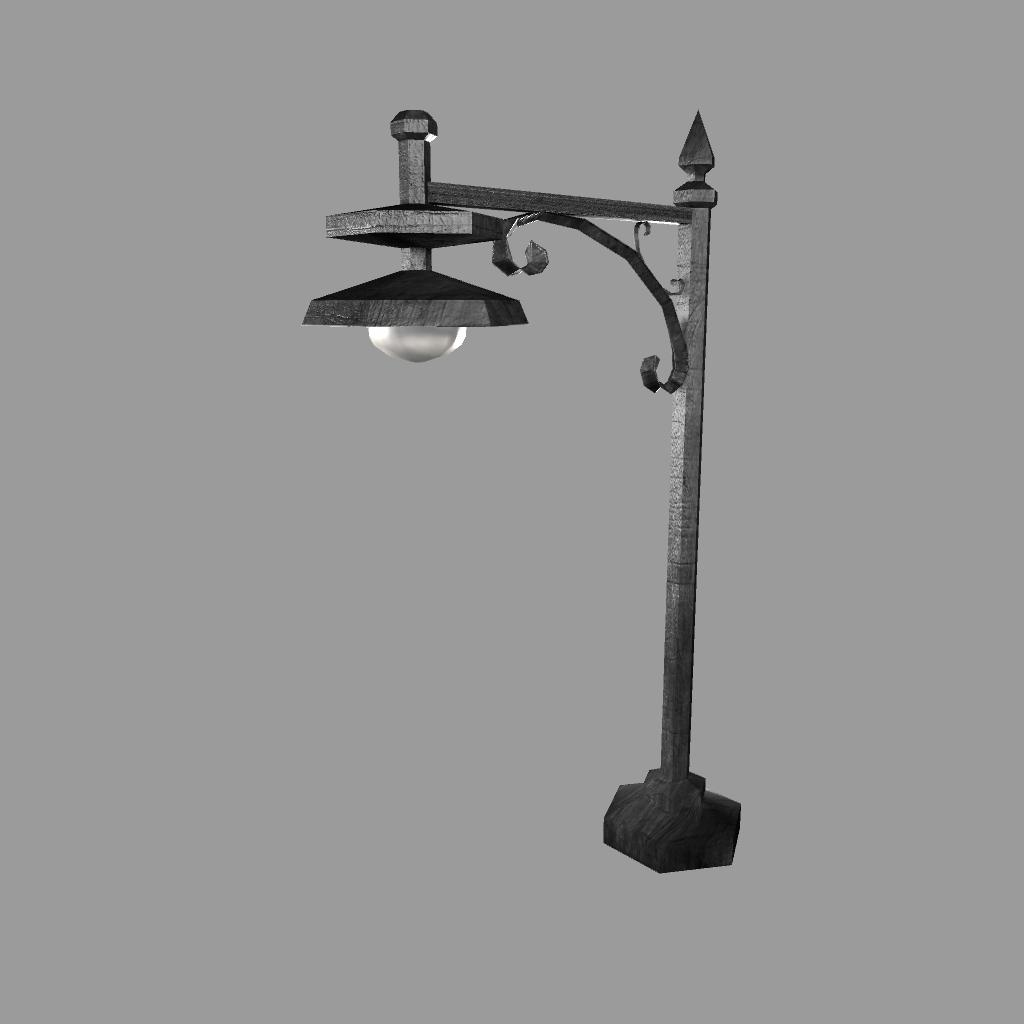 street lamp 3d obj