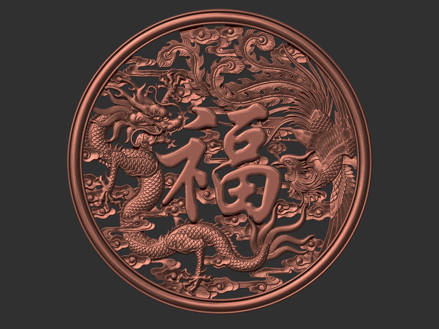 Dragon And Phoenix 3D Model - TurboSquid 2037901