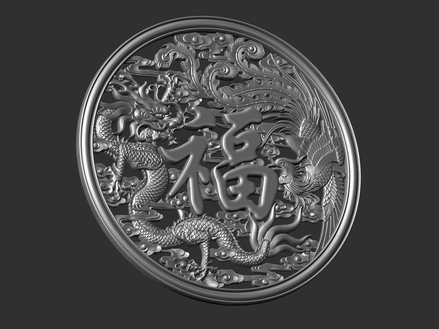 Dragon And Phoenix 3D Model - TurboSquid 2037901