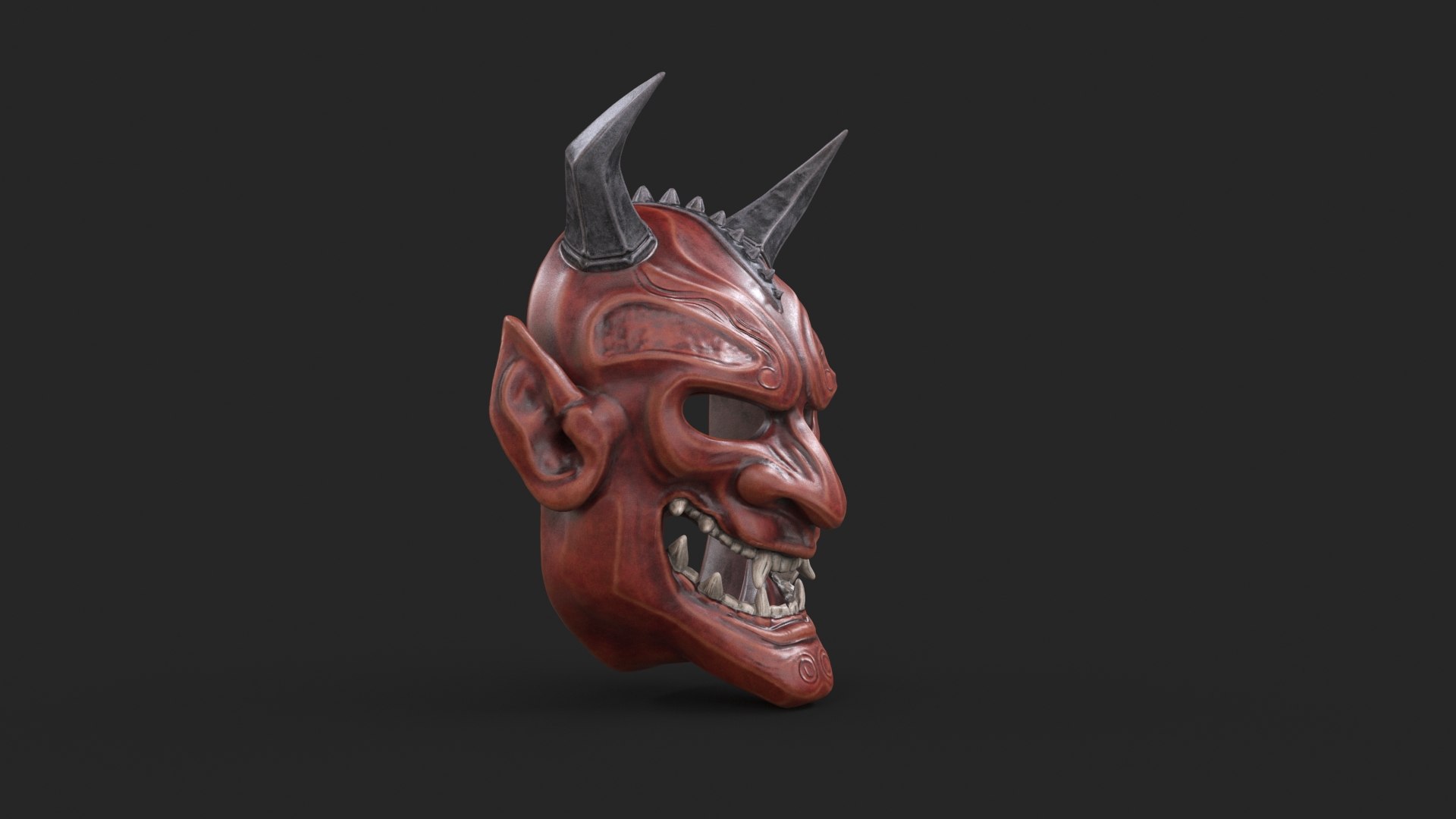 Samurai Mask 3D model - TurboSquid 1949404