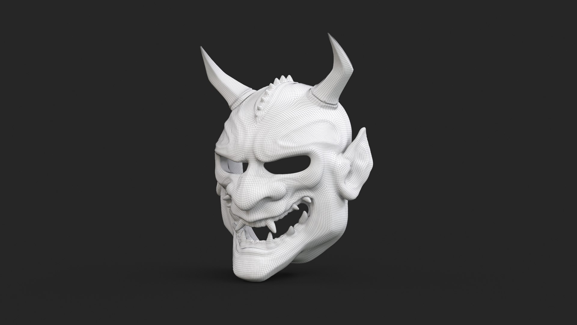 Samurai Mask 3D model - TurboSquid 1949404