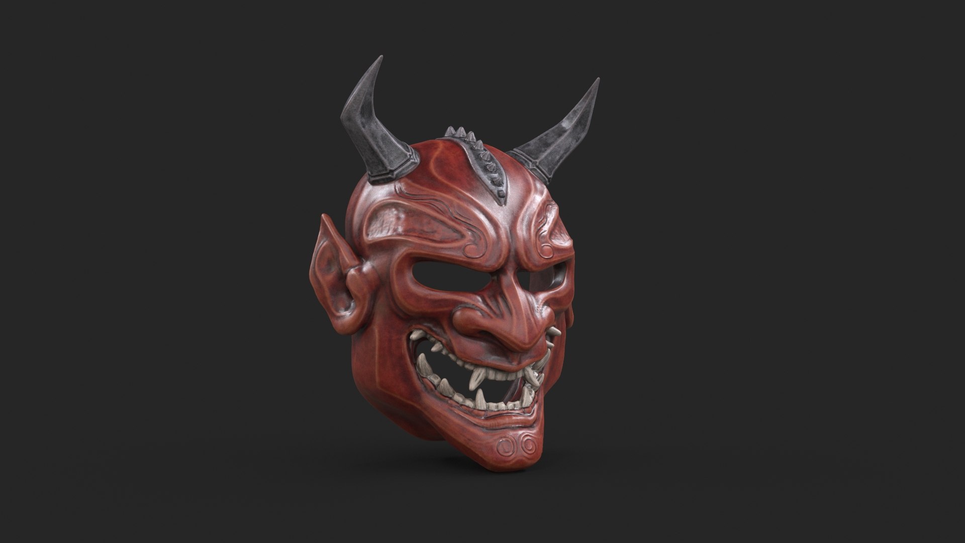 Samurai Mask 3D model - TurboSquid 1949404