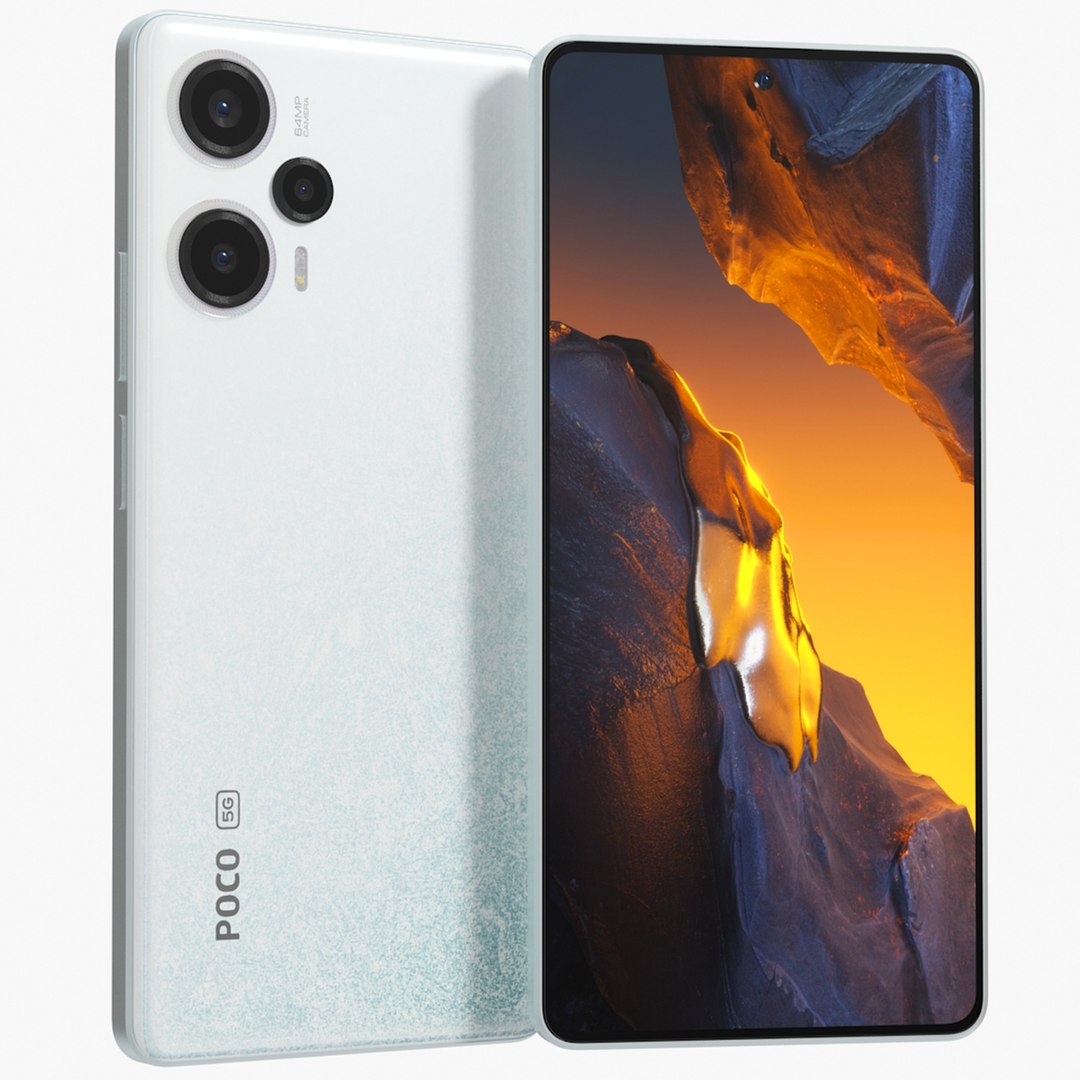 3D Xiaomi Poco F5 White - TurboSquid 2069448