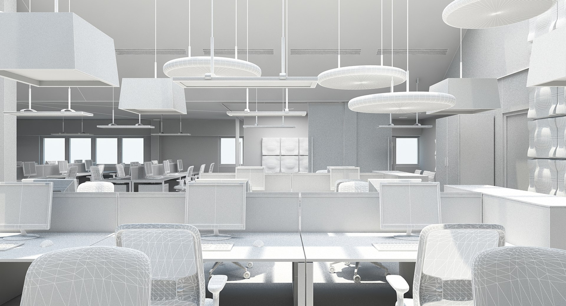 3d Office Interior Model