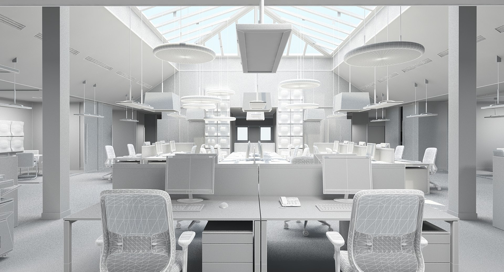 3d Office Interior Model