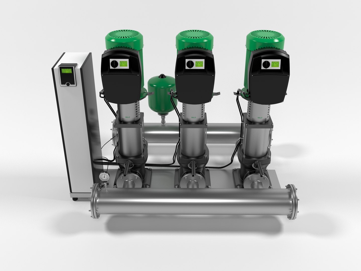 Wilo SiBoost Smart Helix VE5205 Pump Station Model - TurboSquid 1773943