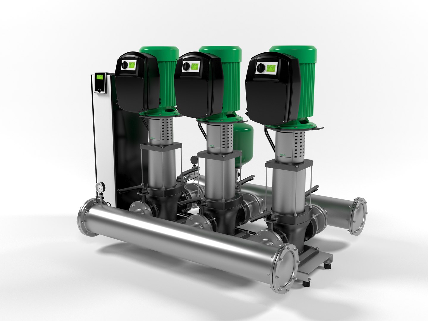 Wilo SiBoost Smart Helix VE5205 Pump Station Model - TurboSquid 1773943