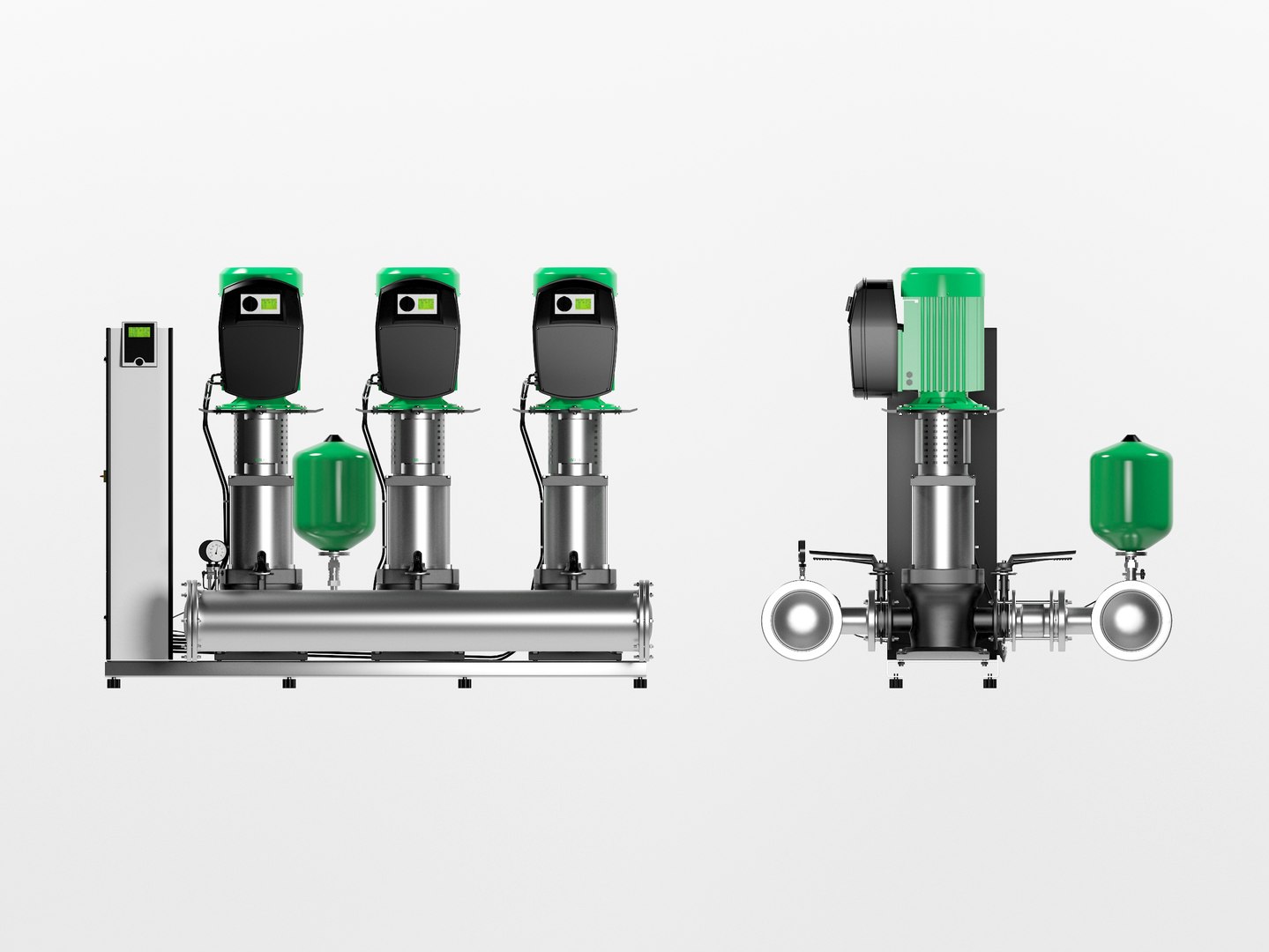 Wilo SiBoost Smart Helix VE5205 Pump Station Model - TurboSquid 1773943