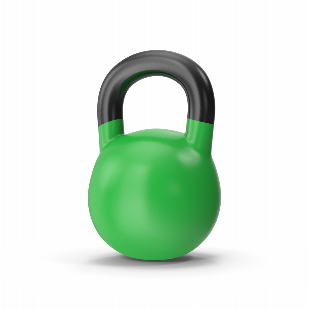 Green Kettlebell 3D Model - TurboSquid 2002099