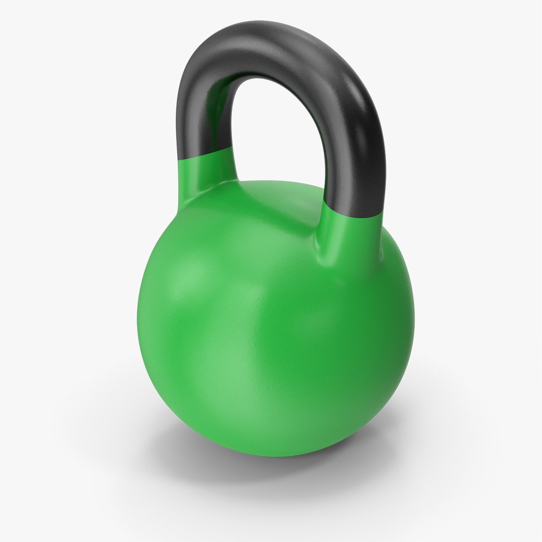 modelo 3d Green Kettlebell - TurboSquid 2002099