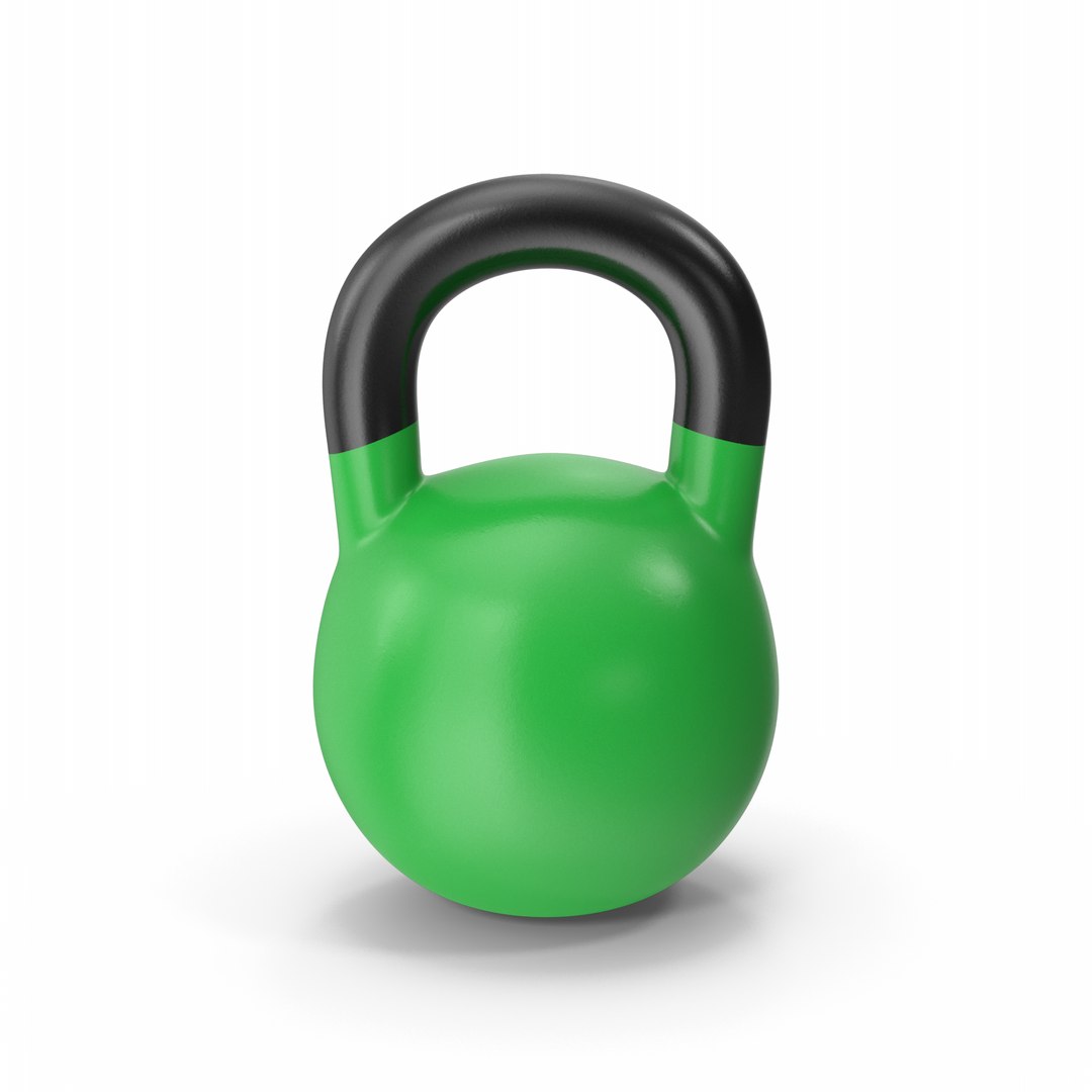 Green Kettlebell 3D Model - TurboSquid 2002099
