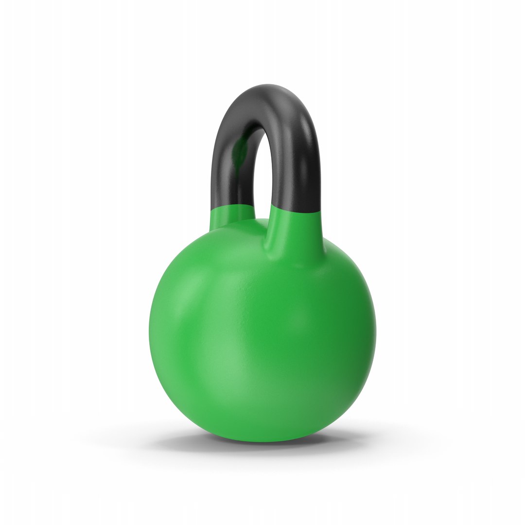 Green Kettlebell 3D Model - TurboSquid 2002099