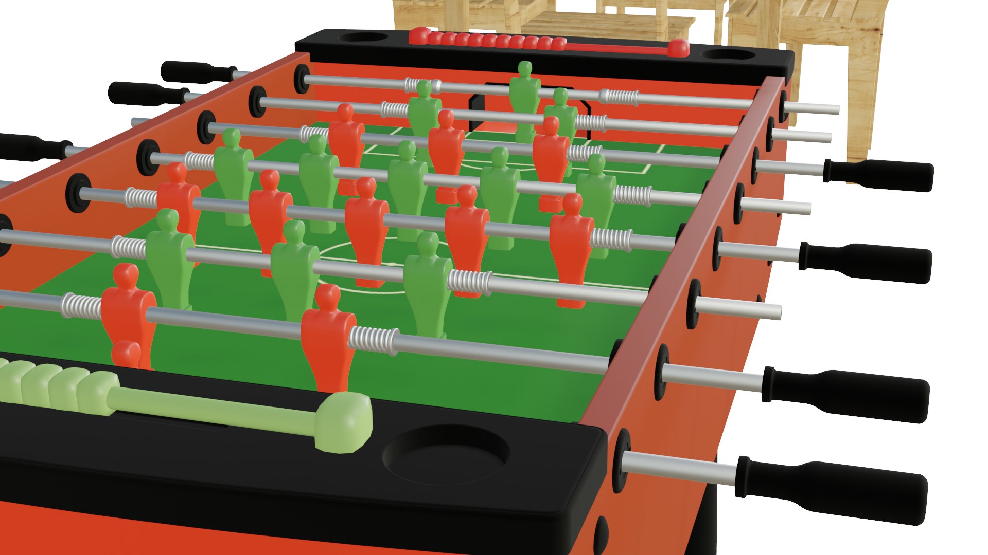 Bar Table Football 3D Model - TurboSquid 1913034