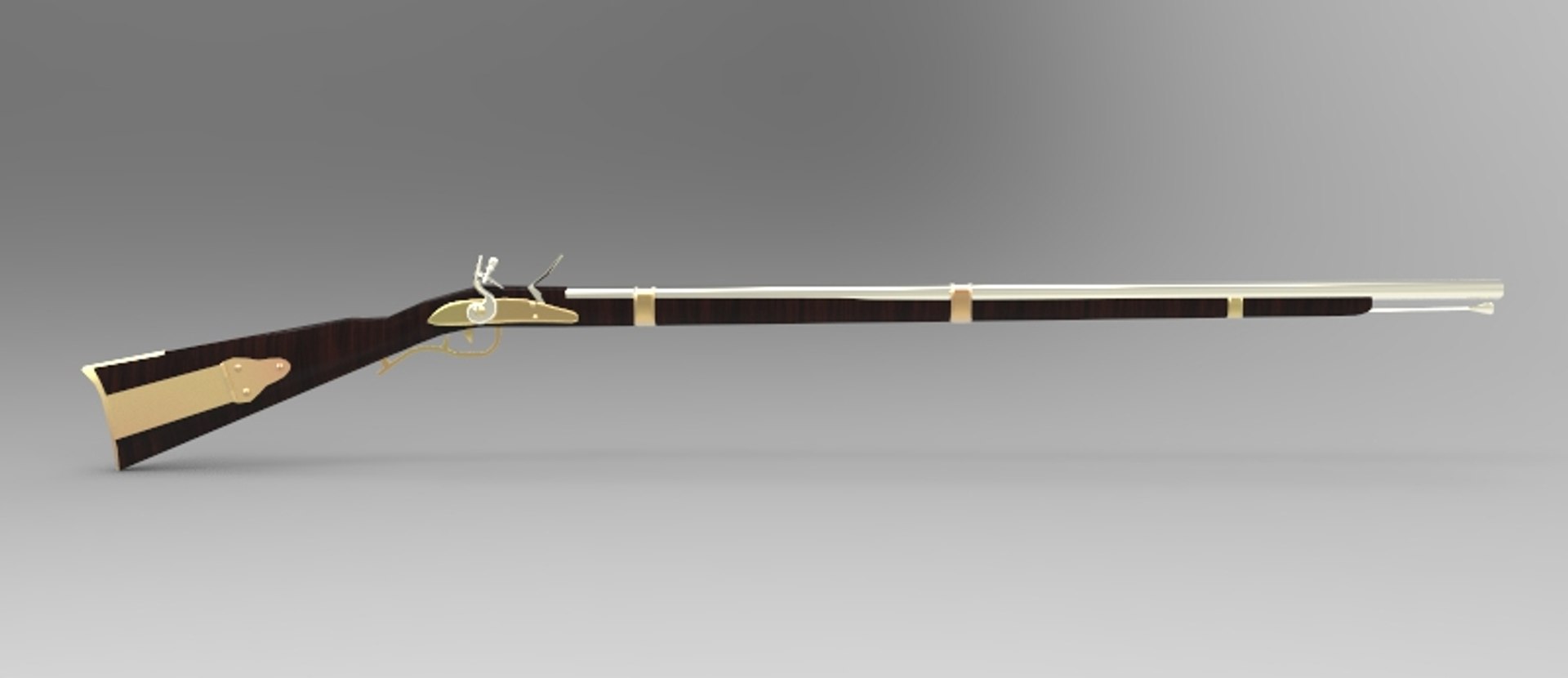 3d Model Springfield Musket