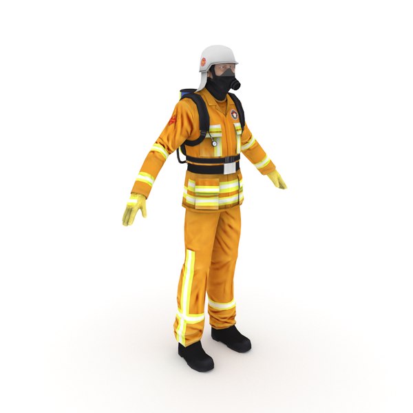 Firefighter fighter 3D - TurboSquid 1332952
