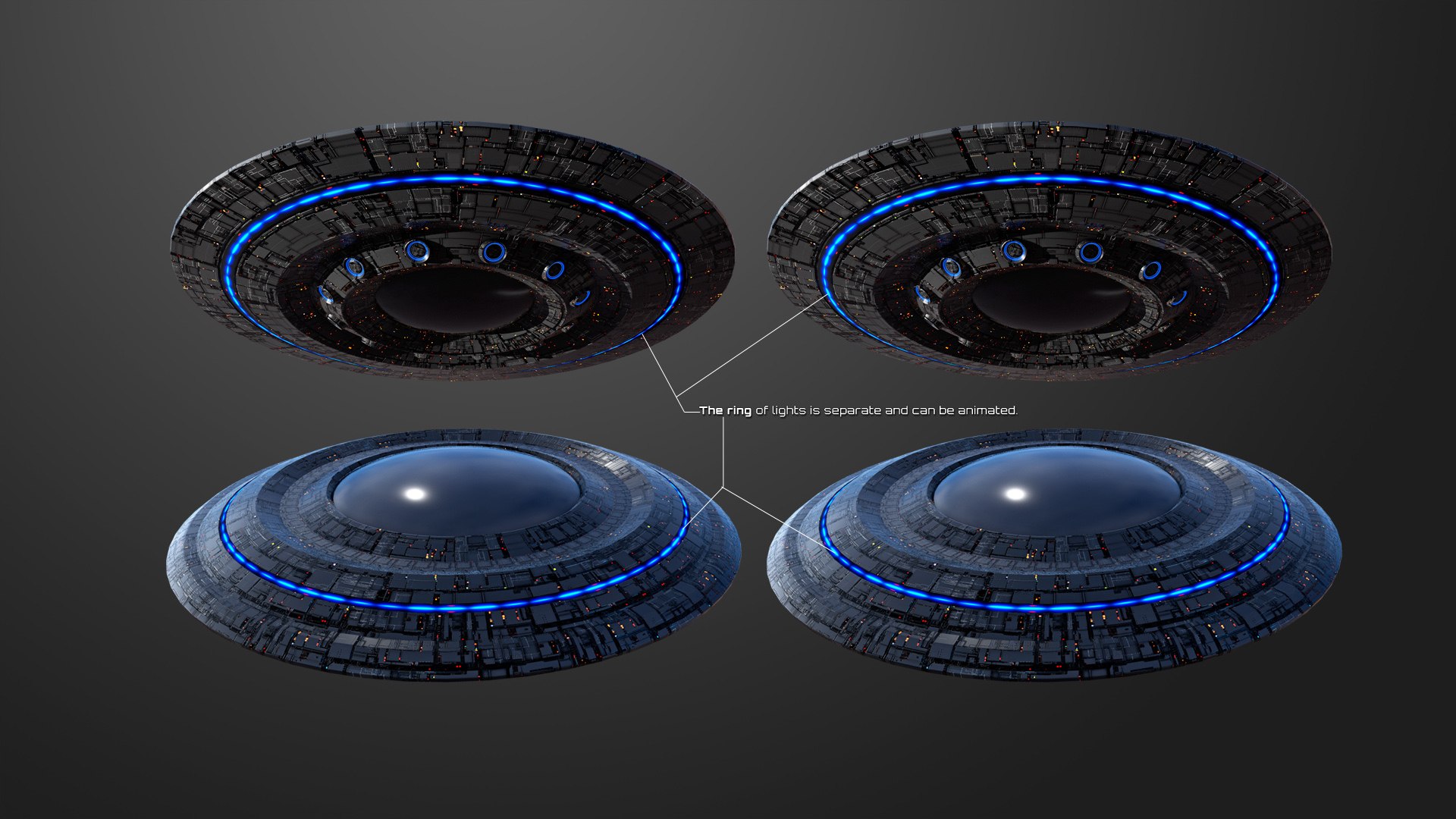 Giant UFO 3D Model - TurboSquid 2233022