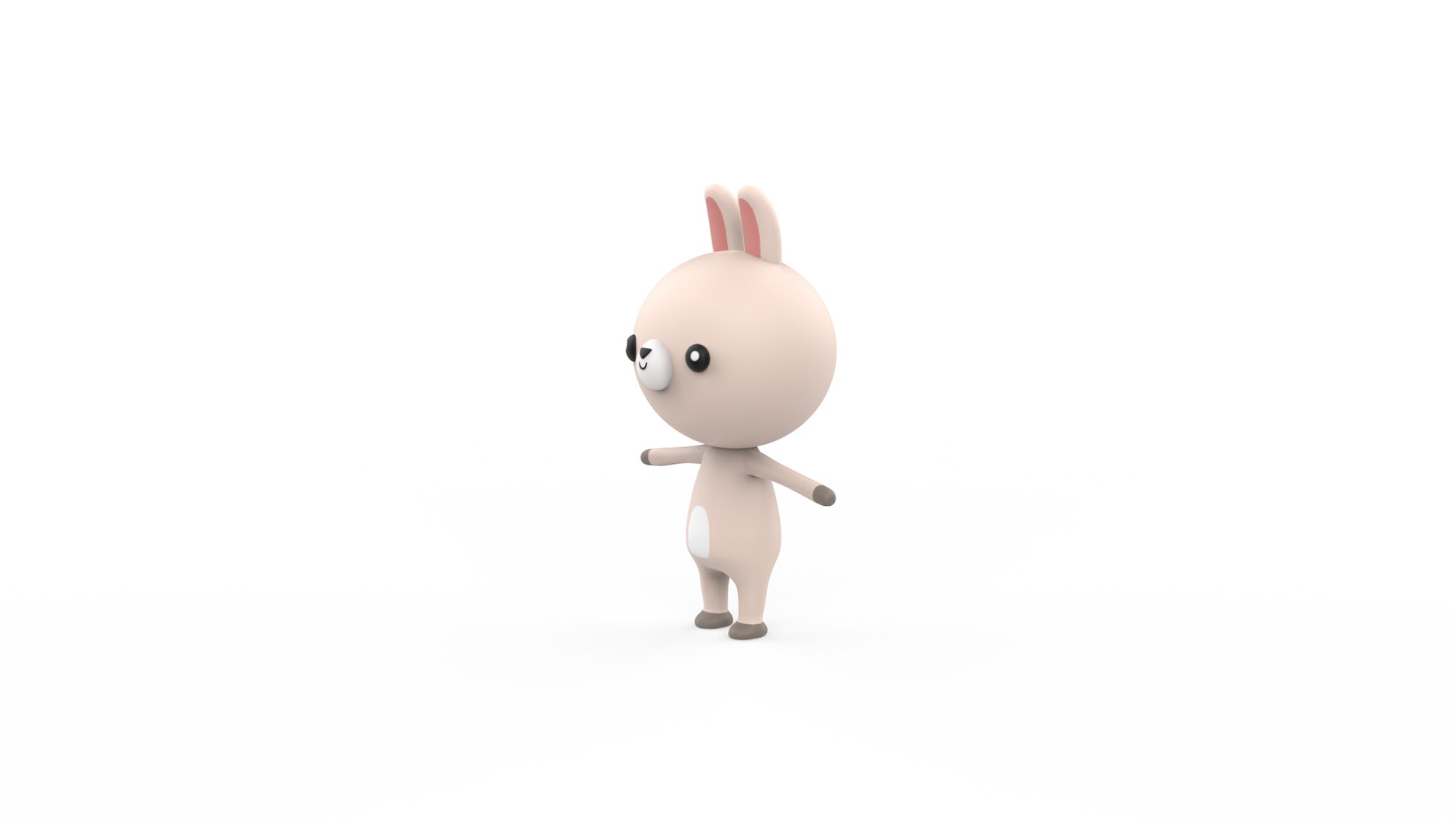 3D model Stylized Character 001 Rabbit - TurboSquid 2170994