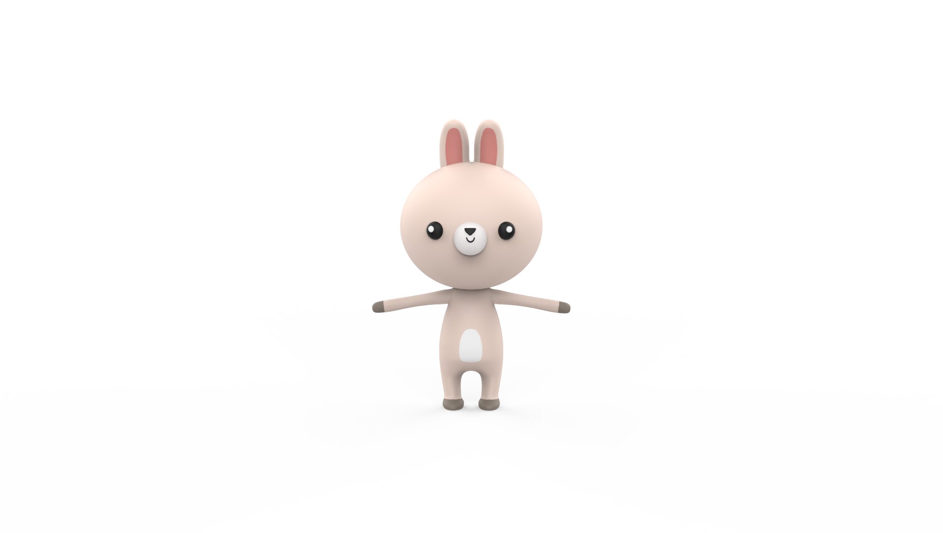 3D model Stylized Character 001 Rabbit - TurboSquid 2170994