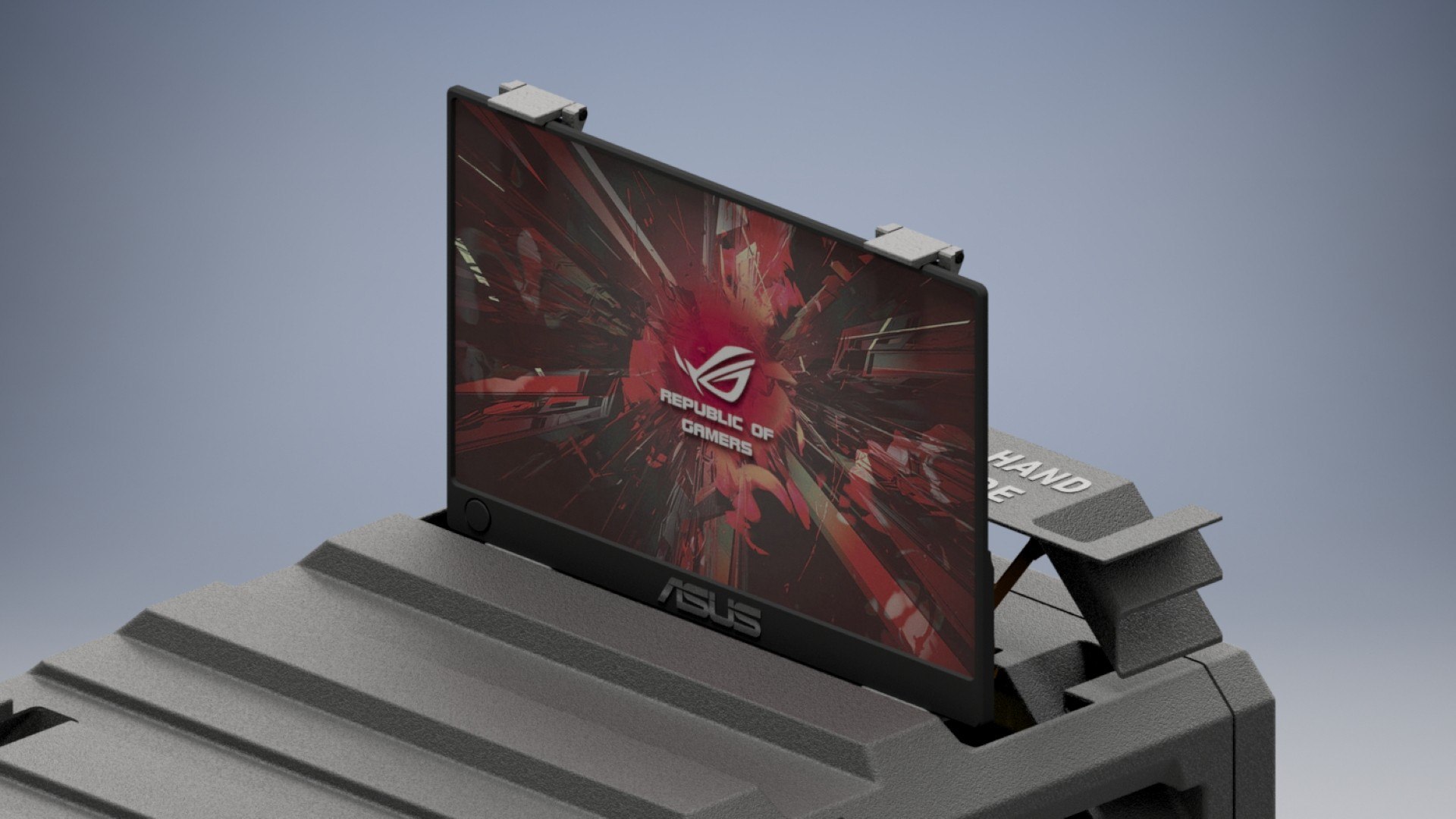 3D Console Box Of Gaming Computer With Military Concept - TurboSquid ...